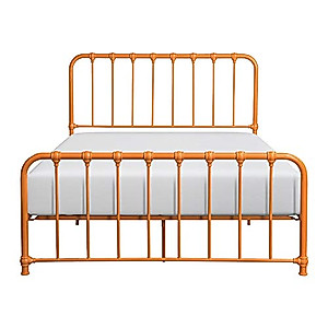 Lexicon Urbana Metal Bed, Full, Orange
