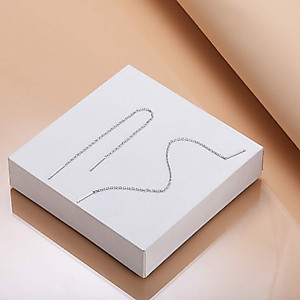 YFN Threader Earrings Sterling Silver 2 Inch Chain -Earrings for Women Dangle Earrings Thread Dangling Threaded Long Chain Earring Nickel Free Hypoallergenic Ear for Women