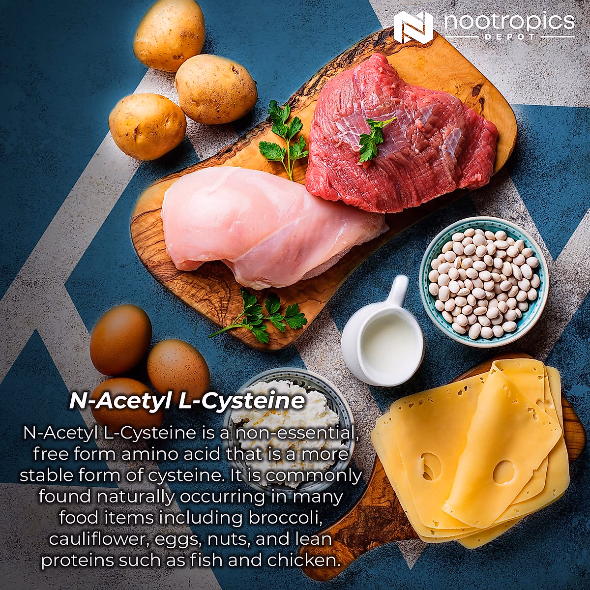 Nootropics Depot N-Acetyl L-Cysteine Capsules | 500mg | NAC | 180 Count | Supports Healthy Liver Function | Cellular Health | Glutathione Levels | Healthy Oxidation Levels