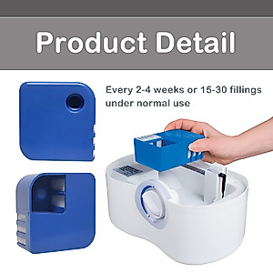 Macaberry PDC51V1 Demineralization Cartridge Compatible with Vick Humidifier Model V4600, V5100, VUL575, and Sunbeam696, Works to Collect White Dust, Pack of 3, Blue