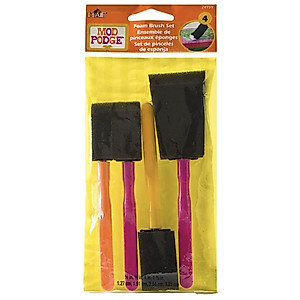 Decoupage Kit | Set 8oz Bottles of Mod Podge Waterbase Sealer/Glue/Finish (Matte + Gloss Finish) | 4pk Foam Brush Set