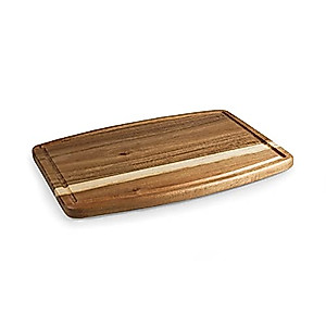 TOSCANA - a Picnic Time brand Ovale Acacia Cutting Board, Cheese Boards Charcuterie Boards, Wood Serving Platter, (Acacia Wood)