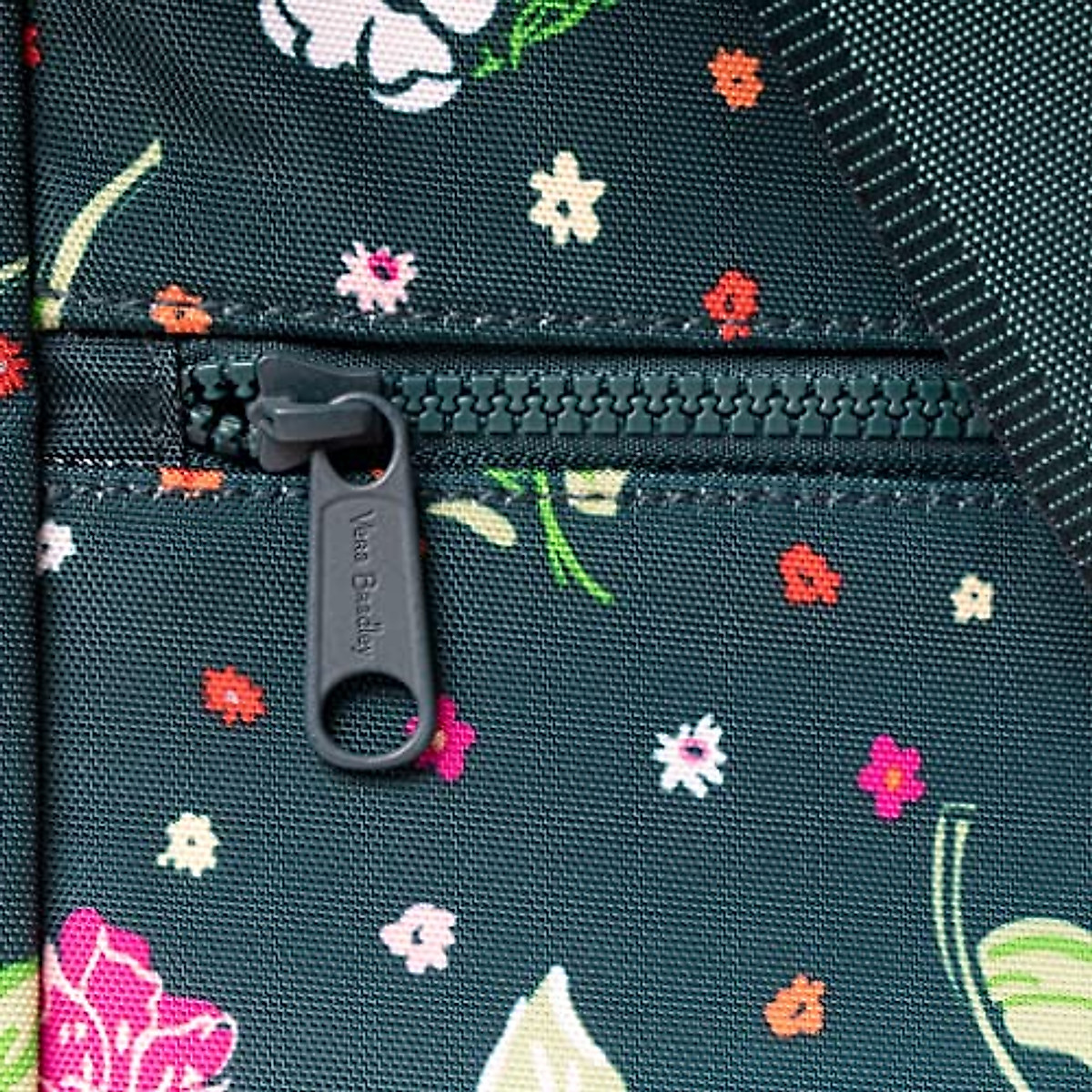 Vera Bradley Women's Recycled Lighten Up Reactive Drawstring Family Tote Bag, Hope Blooms Teal, One Size