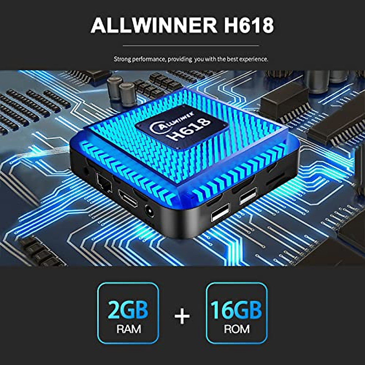 Android 12 TV Box Android Box H618 Chip Quad-core CPU with 2GB RAM 16GB ROM Supports 3D 4K6K H.265 Dual-WiFi 2.4G/5.0GHz Ethernet100M Bluetooth4.0 USB2.0 Mini Smart TV Box T95MAX Android Boxes