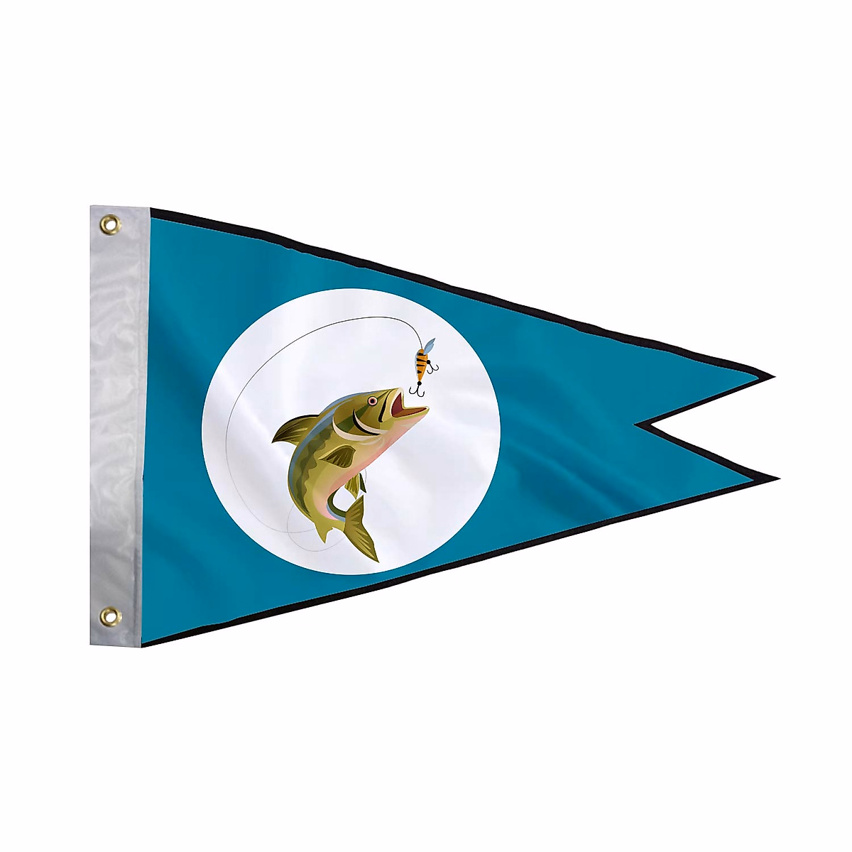BannerBuzz Custom Printed Burgee Pennat Boat Flag for Events, Festivals - No Hardware Included (3' W X 2' H, Single Side Printing)