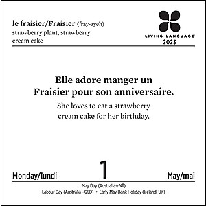 Living Language: French 2023 Day-to-Day Calendar: Daily Phrase & Culture
