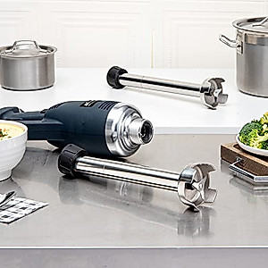 Restaurantware Hi Tek Stainless Steel Blending Shaft - Fits Variable Speed Immersion Blender - 14" - 1 count box, Silver
