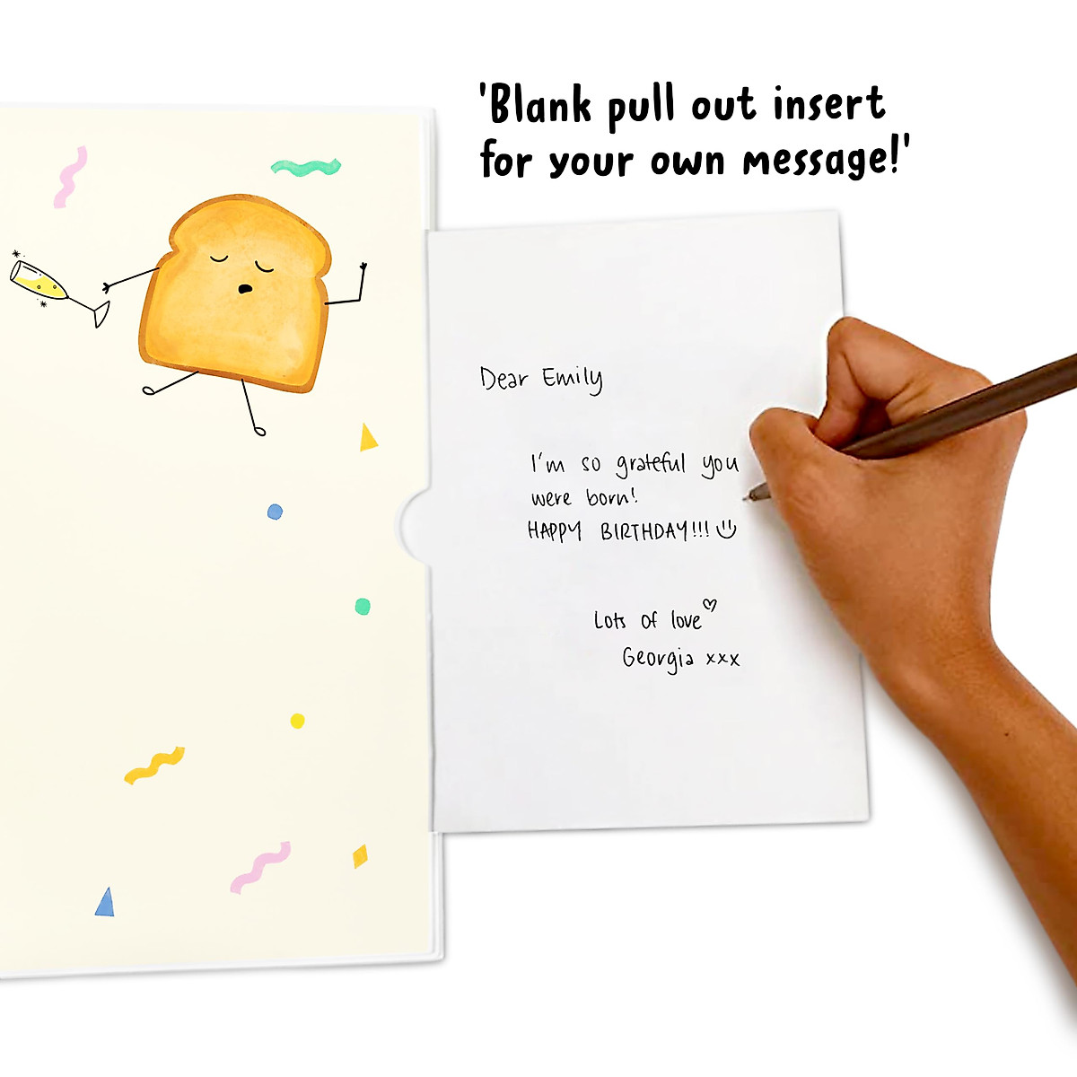 CENTRAL 23 Pop Up Cards Birthday Congratulations - A Little Toast To You - Wedding Cards For Bride And Groom - Funny Popup Cards For Men And Women - Party - Love Greeting Cards 3D