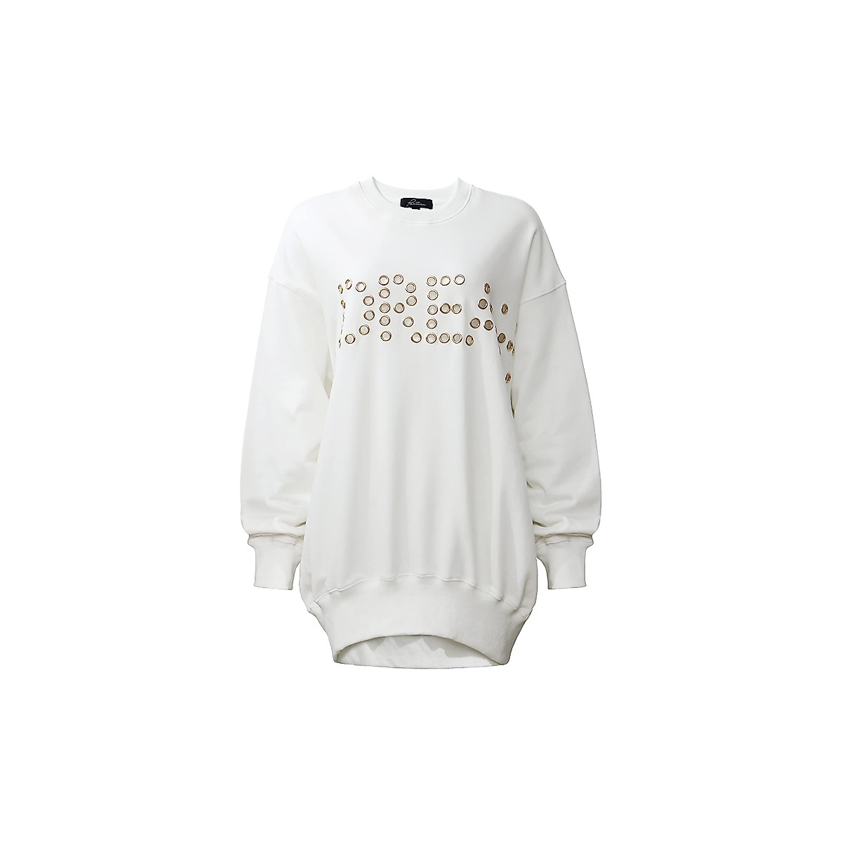 Pantora Dream Grommet Sweatshirt, Off White, X-Small