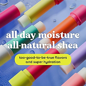 eos Super Soft Shea Lip Balm Sticks - Sweet Treats Variety Pack | Lip Moisturizer | 4 Lip Balms, Marshmallow