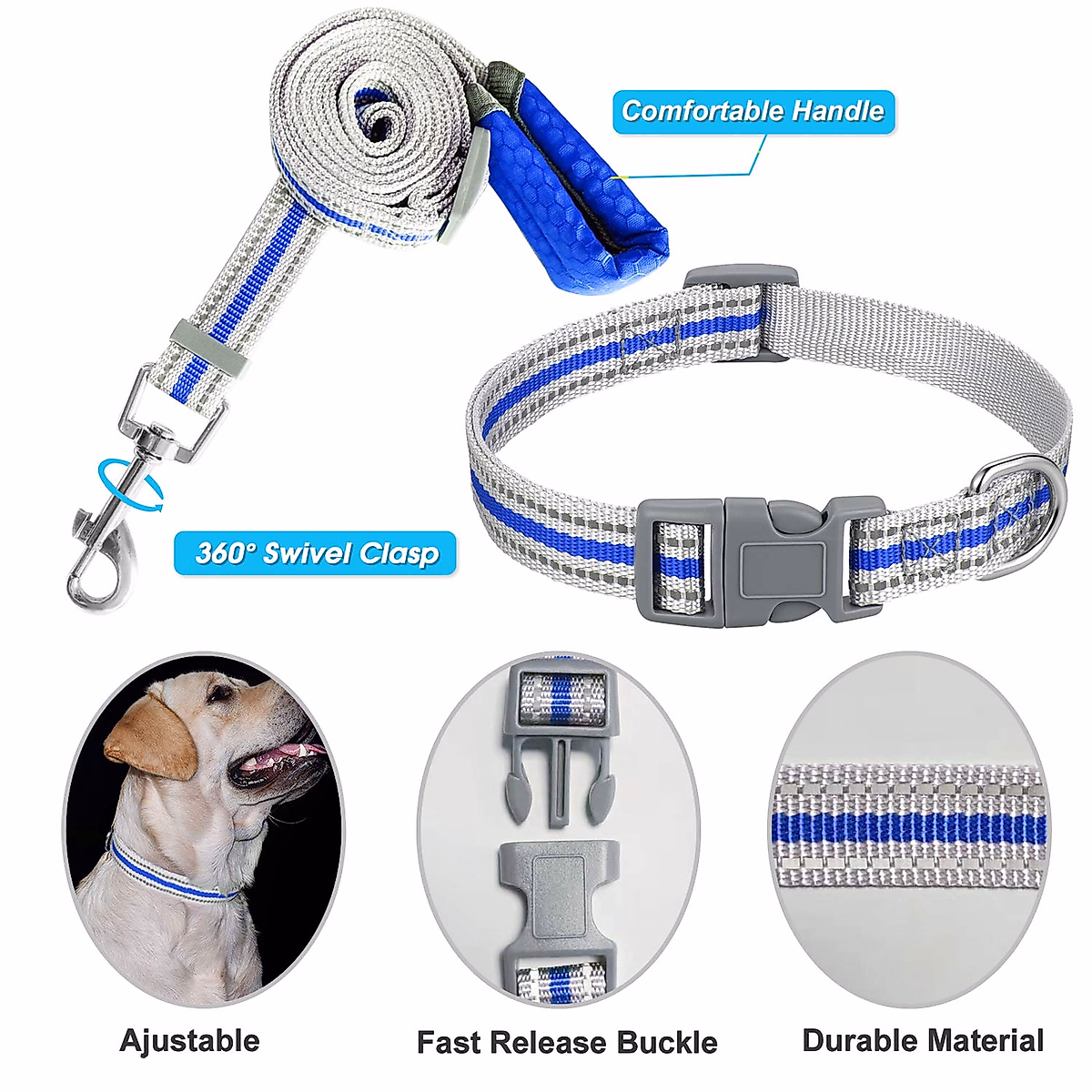 JSXD Small Dog Harness,Puppy Harness,Adjustable Leash and Collar Set for Small Dogs,Step-in Dog Harness,3M Reflective Pet Dog Vest for Small Medium Puppy