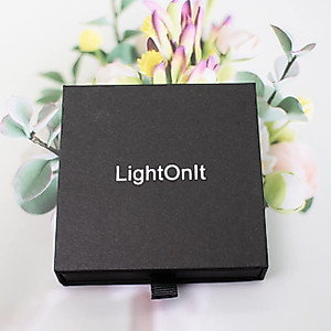 LightOnIt Inspirational Cuff Bracelets for Women Personalized Gift for Her Engraved Mantra Motivational Cuff Bangle & Keychain Teen Girls Birthday Jewelry