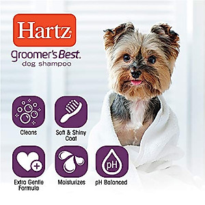 Hartz Groomer's Best Whitening Dog Shampoo, 18 Ounce Bottle