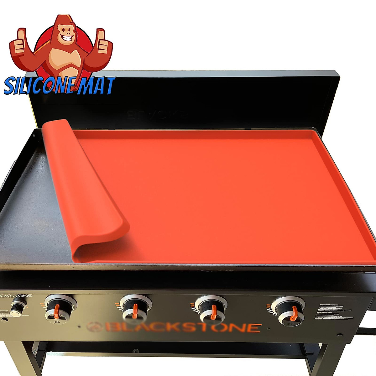 28" Silicone Mat for Blackstone Griddle Top, 100% Silicone Protective Mat Cover for Blackstone, Heavy Duty/Non Stick/Reusable Food-grade Silicone Grill Mat Protect Your Griddle from Dirt & Rust