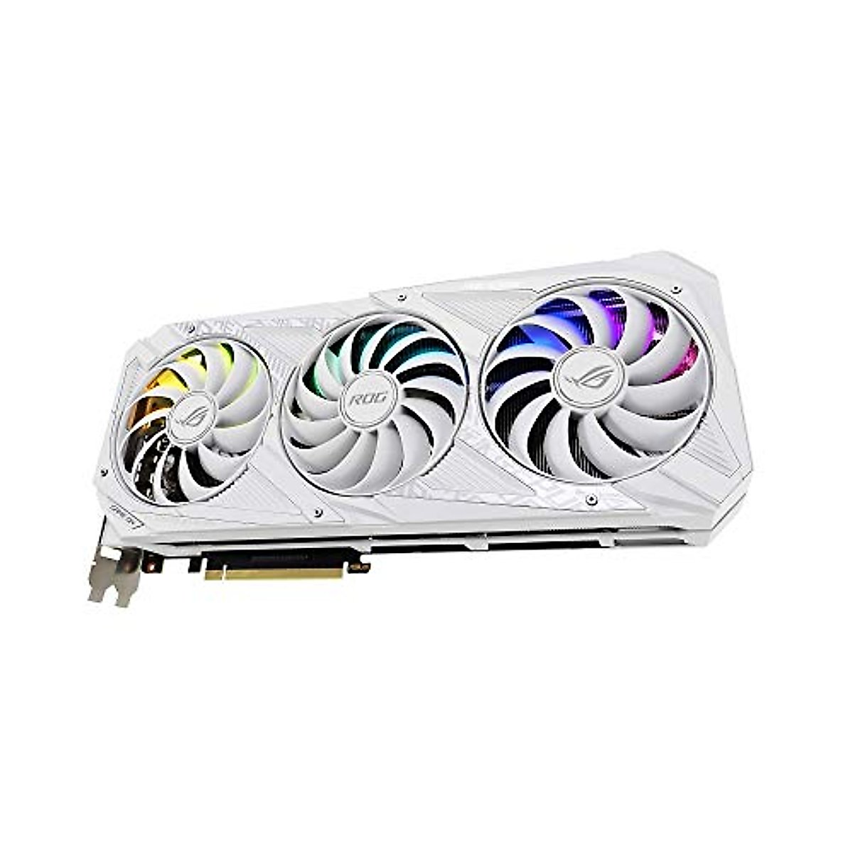 ASUS ROG STRIX NVIDIA GeForce RTX™ 3080 White OC Edition Gaming Graphics Card (PCIe 4.0, 10GB GDDR6X, HDMI 2.1, DisplayPort 1.4a, White color scheme, Axial-tech Fan Design, 2.9-slot, Super Alloy Power