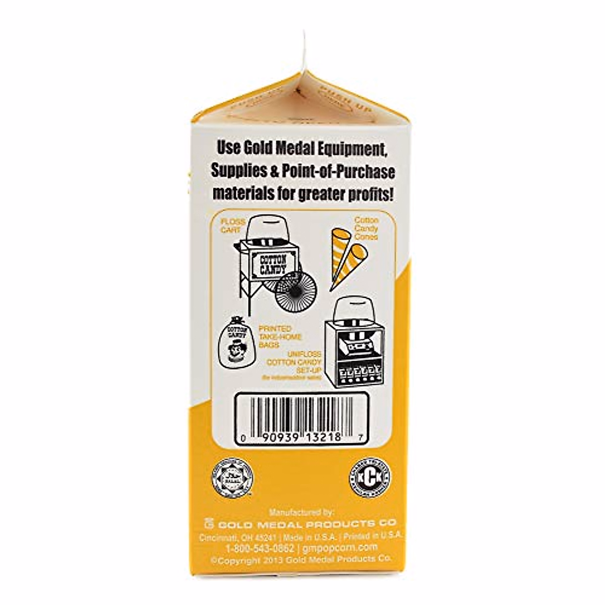 Gold Medal 3218 Banana Flossugar, 3.25 lb Carton Each