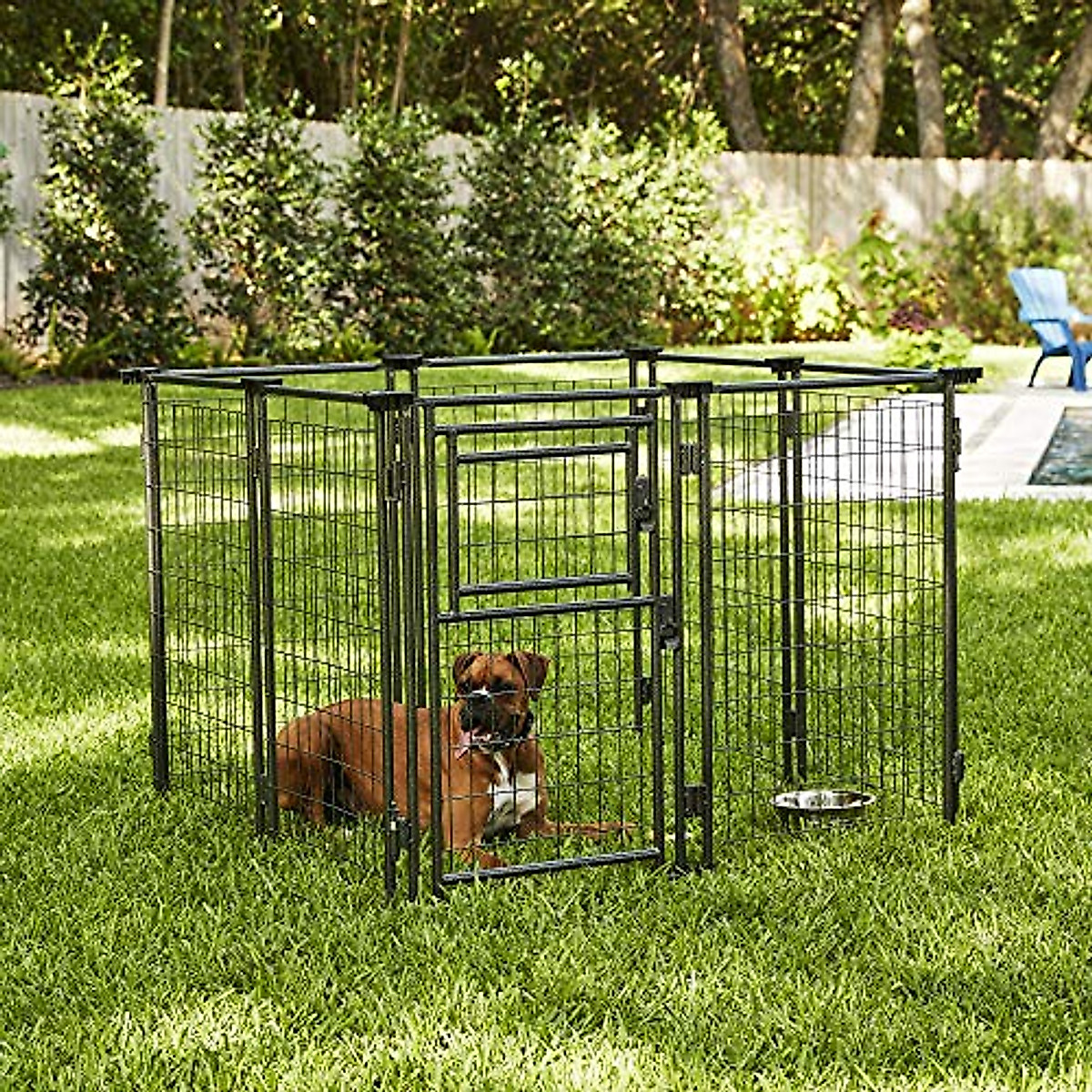 TWO by TWO Haven Expandable Kennel, Black, Medium