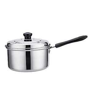 YWJLQH Premium Nonstick Cooking Pot with Long Handle for Home Kitchen, 20cm
