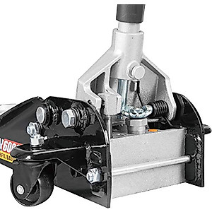 Torin T83505W BlackJack Hydraulic Low Profile Steel Racing Floor Jack with Single Piston Quick Lift Pump, 3 Ton (6,000 lb) Capacity, Black