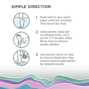 Lee Beauty Professional Callus Remover for Feet - Original, Powerful Formulation - Extra Strength Gel, Home Pedicure Foot Spa Results - Cracked & Dead Dry Skin Supplies - 8 Oz