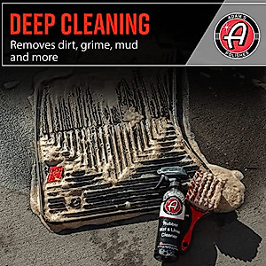 Adam's Rubber Mat & Liner Cleaner 16oz – Protectant & Rubber Floor Mat Cleaning Solution for Car Detailing | Deep Cleans & Restores Mats, Truck Bed Cargo Liners, Trunk Mat Accessories & More