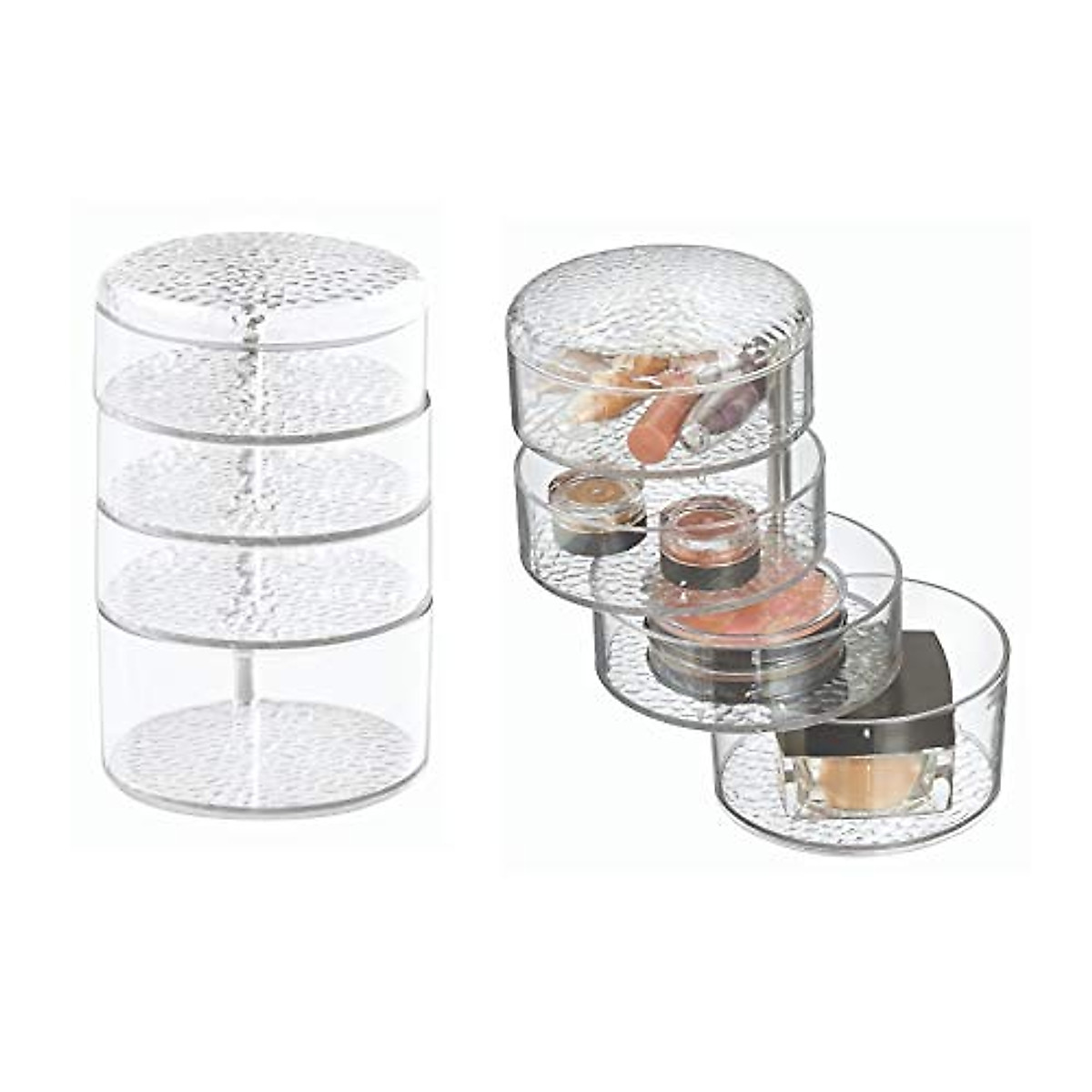 iDesign Storage Case, 11.43 x 11.43 x 18.29, Pivoting Organizer