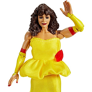 WWE MATTEL Miss Elizabeth Elite Collection Deluxe Action Figure with Realistic Facial Detailing, Iconic Ring Gear & Accessories, Multi (GKY10)