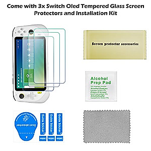 ProCase 3 Pack Upgraded Screen Protectors for Logitech G Cloud Gaming Handheld, HD Clear Tempered Glass Film Guard, Anti-Scratch Rounded Edge Screen Protector for 7-inch Logitech G Cloud 2022