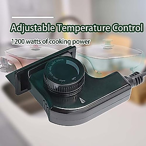 5QT Electric Skillet Nonstick with Glass Lid - 12" Ceramic Electric Fry Pan, Adjustable Temperature Control, Dishwasher Safe(Pink)