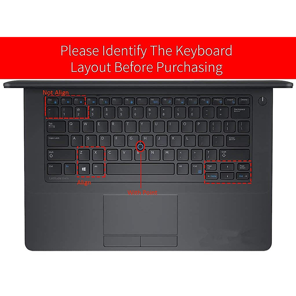 Silicone Keyboard Cover Skin for Dell Latitude 5480 5490 5491, Dell 3340 E3340 7490 E7450 E7470 E7480 E5450 E5470 E7480 Keyboard Protective Skin, Gradual Mint Green (US Layout, with Pointing)