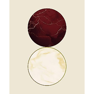 Abstract Geometric Deco Patent Prints, 4 (8x10) Unframed Photos, Wall Art Decor Gifts Under 20 for Home Office Man Cave Yoga Pilates Studio Game Room Student Teacher School