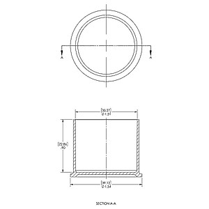 Caplugs 99394729 Plastic Cap for Threaded Connectors. RC-21, PE-LD, to Cap Thread Size 1-5/16 Cap ID 1.31" Length 0.90", Red (Pack of 40)