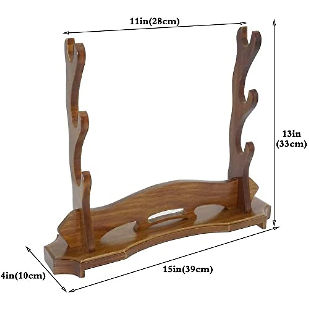 LUCKNIGHT Display Stand Sword Display Stand Solid Wood Rack Samurai Sword Brackets Holder Sword Stand
