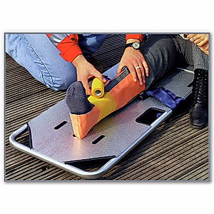 ASA TECHMED 36" Emergency Aluminum Splint Adjustable, Lightweight, Durable, Waterproof, and Reusable (Orange, 2 Rolls)