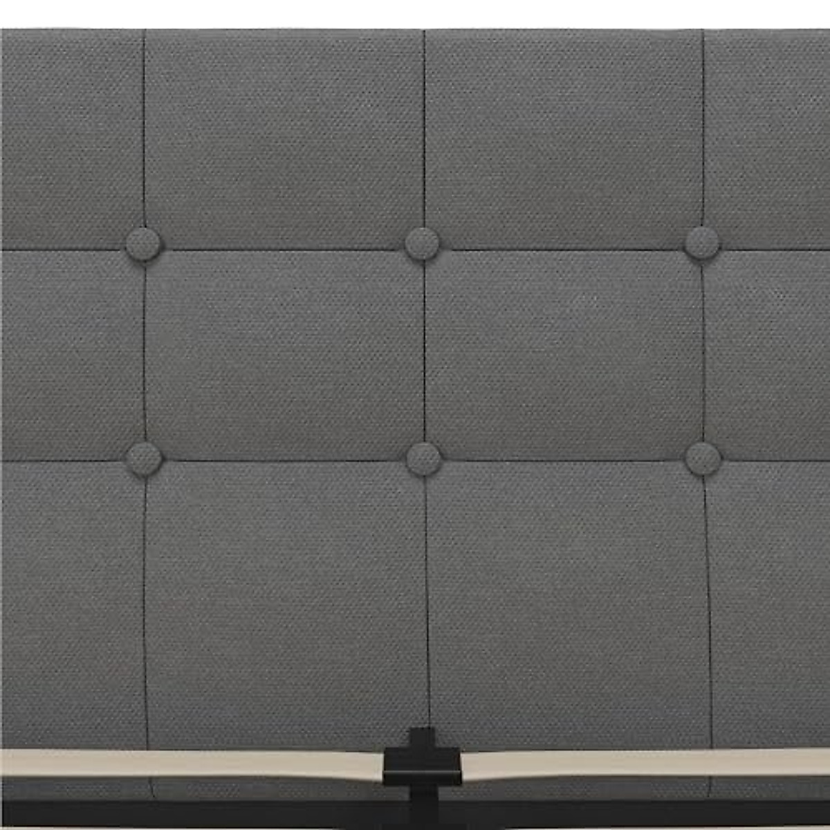 DHP Rose Upholstered Platform Bed with Underbed Storage Drawers and Button Tufted Headboard and Footboard, No Box Spring Needed, Full, Gray Linen