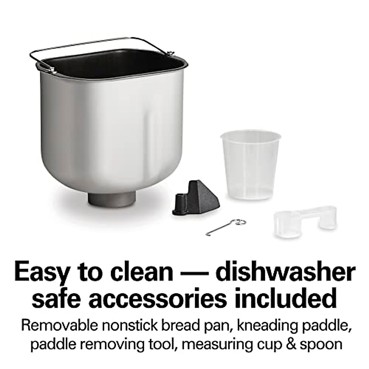 Hamilton Beach Bread Maker Machine, Digital, Programmable, 12 Settings + Gluten Free, Dishwasher Safe Pan + Kneading Paddle, 2 lb Capacity, Black (29982)