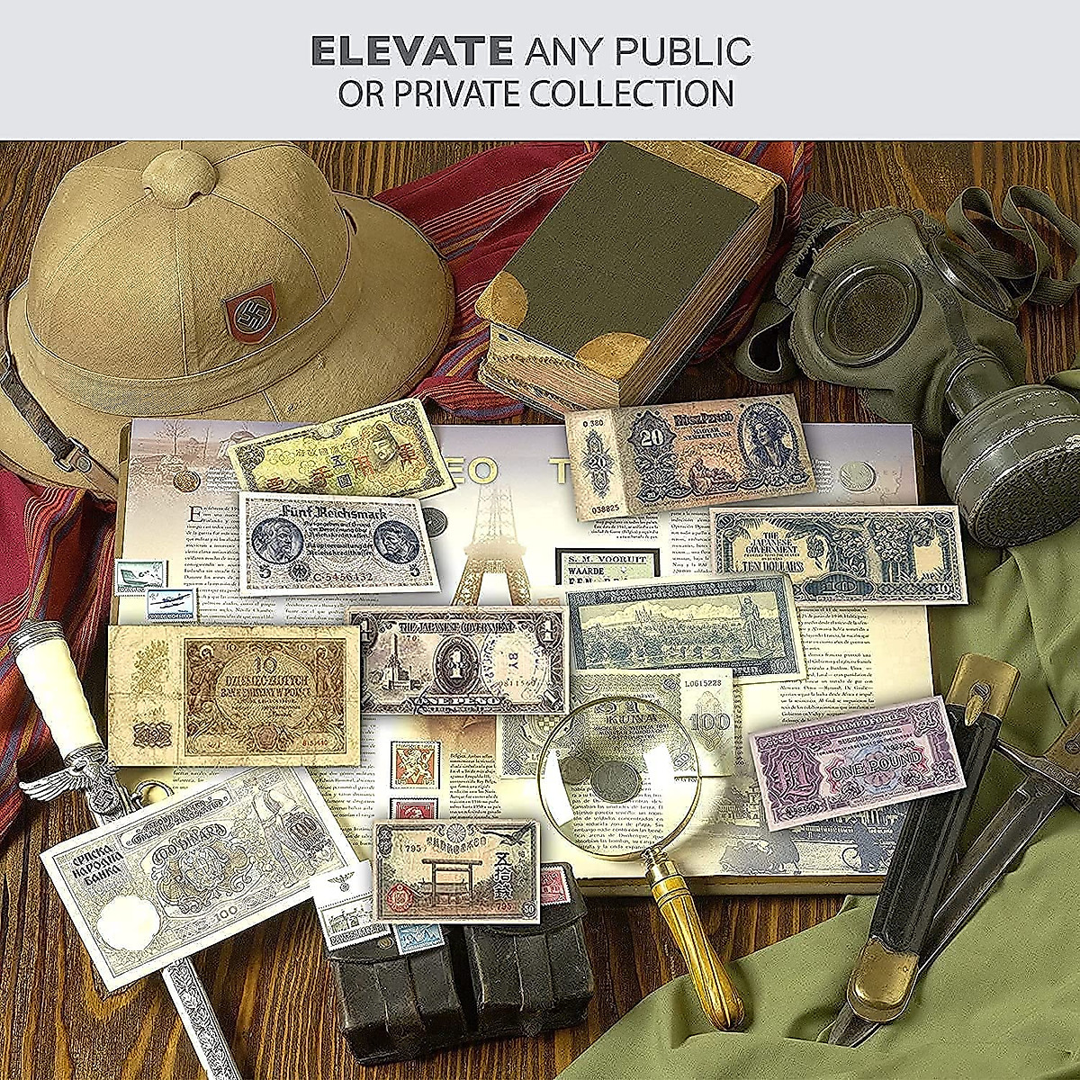 Authentic WW2 Memorabilia World Currency - One Nazi Coin of 5 German Marks Issued from 1936 to 1939 from The World War 2 - Third Reich