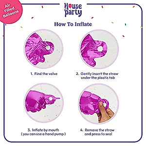 HOUSE OF PARTY Cowgirl Boot Balloons 2 Pcs - 30 Inch Pink Boot Foil Balloon for Last Rodeo Bachelorette Party Decorations, Cowgirl Balloons for Western Themed Birthday Party Decorations Supplies