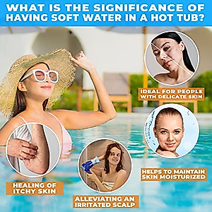 Silk Balance Hot Tub 76 oz with ScumSponge Oil-Absorbing Sponge for Spas, Natural Treatment to Keep pH and Alkalinity Balanced for Hot Tubs, Pool & Spa, SILKBALANCE Water Care Solution, 4 Month Supply