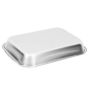 Vollrath 61230 3.5 Qt Bake and Roast Pan, Stainless Steel, 14-7/8 x 10-1/4 x 2-inch, Silver