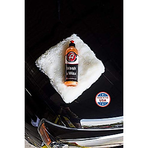 Adam's Wash And Wax (Gallon) - Car Wash Soap Infused With Pure Carnauba Car Wax | Car Cleaning Formula W/Paint Protection | Use In 5 Gallon Bucket Foam Cannon & Foam Gun