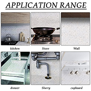 FOCCTS Kitchen Backsplash Wallpaper, Self Adhesive Peel and Stick Wallpaper Aluminum Foil Contact Paper, Oil Proof Waterproof Stove Sticker for Countertop Drawer Liner Shelf Liner 15.7'' x 196''