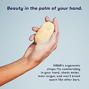 HIBAR - Volumize Shampoo Bar - For Fine & Flat Hair - Add Body, Definition & Volume - With African Dates & Vitamin B5 - Plastic-Free - Soap, Paraben & Sulfate-Free - Color Safe & Vegan -1 Solid Bar