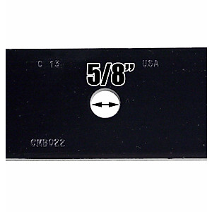 USA Mower Blades (3 CMB022BP Toothed High Lift Replacement Blade Fits Scag Husqvarna Toro 48108 481707 481711 Length 18in. Width 2 1/2in. Thickness .240in. Center Hole 5/8in. 36 52 54in. Deck
