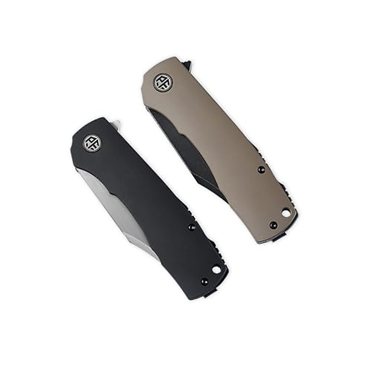 Petrified fish PFP03 Victor,3.58" K110 Satin Blade,140g Micarta Handel Flipper Liner lock Folding knife (Blue Satin)