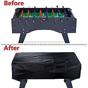 Foosball Table Cover Soccer Table Cover Protection Waterproof Outdoor/Indoor UV Resistant-63x45x19 inches (LxWxH)