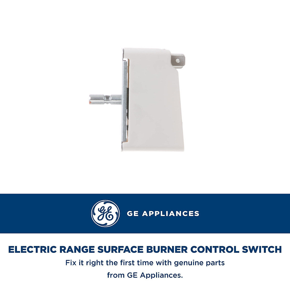 GE Appliances WB24T10025 Genuine OEM Surface Burner Control Switch for GE Electric Ranges, 8 Inch