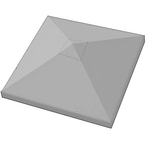 BenefitUSA G245-GREY Top Patio Pavilion Sunshade Polyester Single Tier Replacement Gazebo Canopy Cover, 10" L x 10" H, Grey