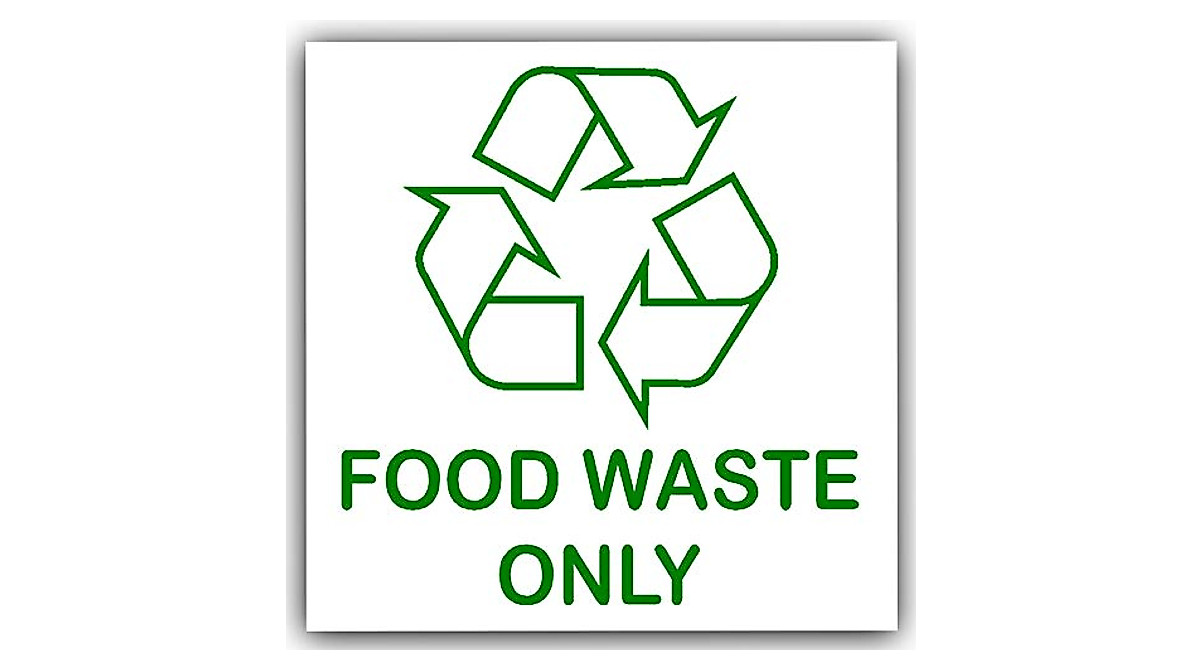 Food Waste Recycling Bin Sticker - Eco-Friendly Solution