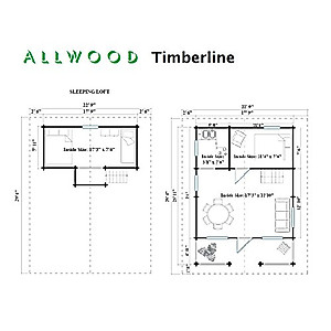Allwood Timberline | 483 SQF Cabin Kit